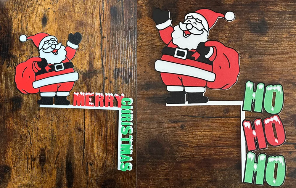 Christmas Santa corner hohoho and merry Christmas - Free 3D Print Model ...