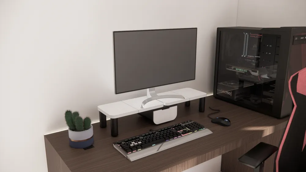 Elevate: The Modular Minimalist Monitor Raiser by andriyansyah - MakerWorld