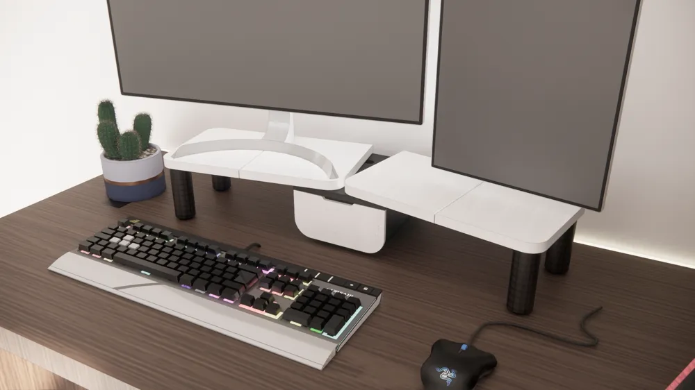 Elevate: The Modular Minimalist Monitor Raiser by andriyansyah - MakerWorld