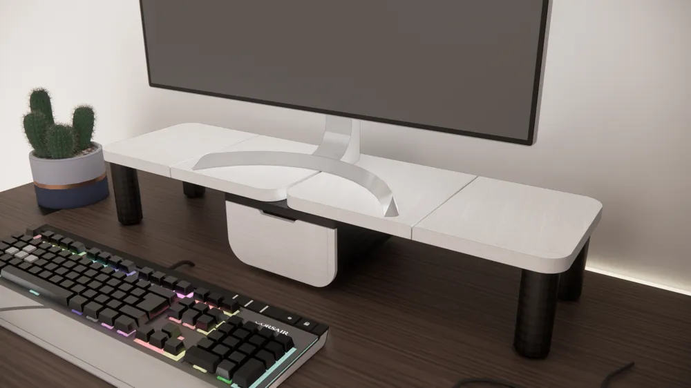 Elevate: The Modular Minimalist Monitor Raiser by andriyansyah - MakerWorld