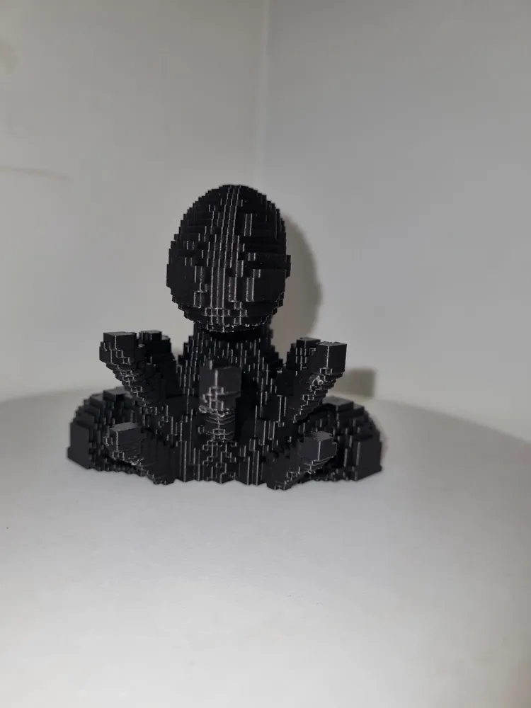 Alien Xenomorph Bust / Minecraft Edition - Free 3D Print Model - MakerWorld