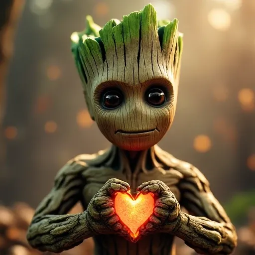 Groot hands heart by annalisa MakerWorld: Download Free 3D Models