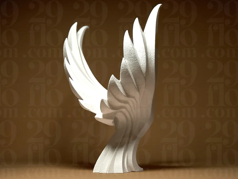 Elegant Phoenix Statue - Free 3D Print Model - MakerWorld