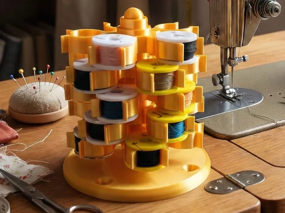 Modular Bobbin Tower Organizer - Free 3D Print Model - MakerWorld