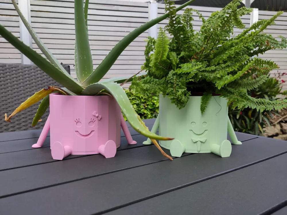 Cute Planter Boy (Flower pot) by Marvins_Creed - MakerWorld