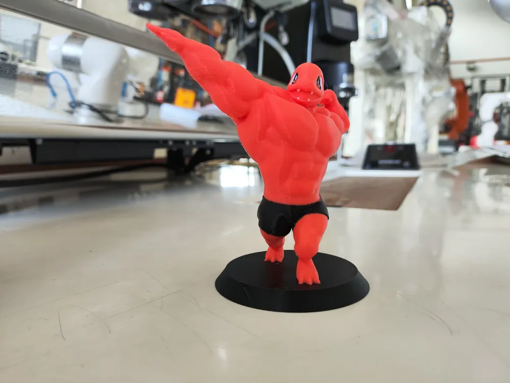 Ultra Swole Charmander - Free 3D Print Model - MakerWorld