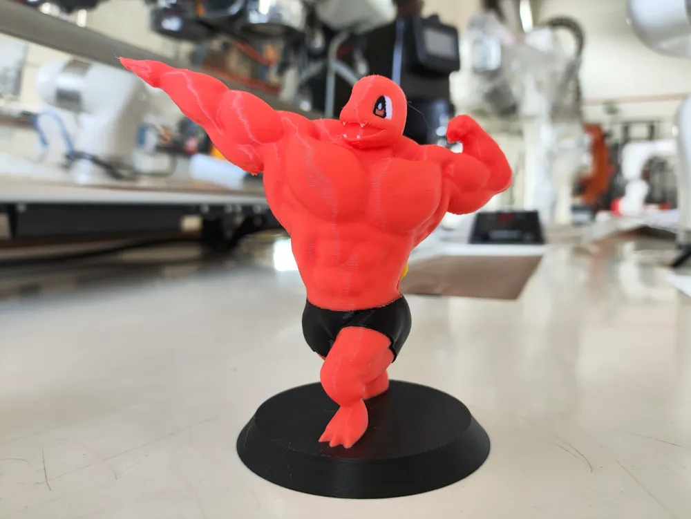 Ultra Swole Charmander - Free 3D Print Model - MakerWorld
