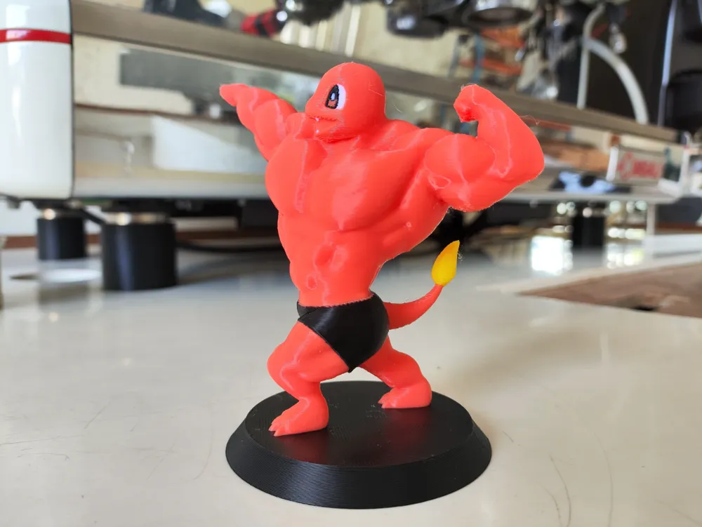 Ultra Swole Charmander - Free 3D Print Model - MakerWorld
