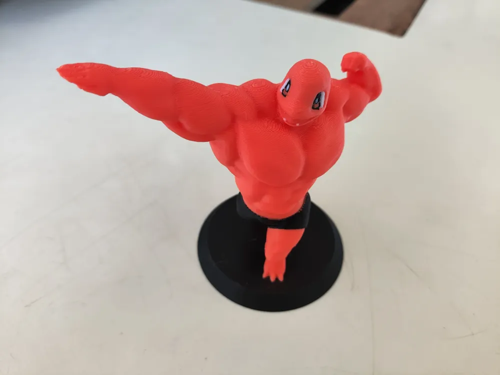 Ultra Swole Charmander - Free 3D Print Model - MakerWorld