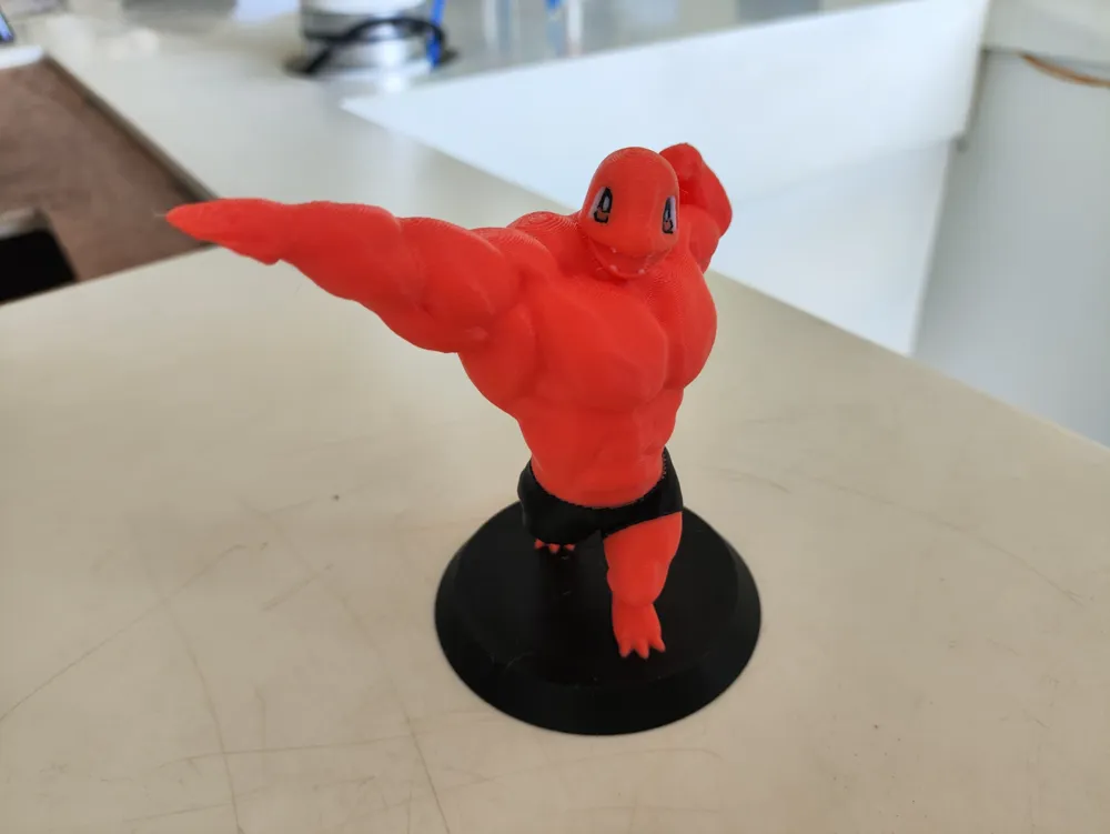 Ultra Swole Charmander - Free 3D Print Model - MakerWorld