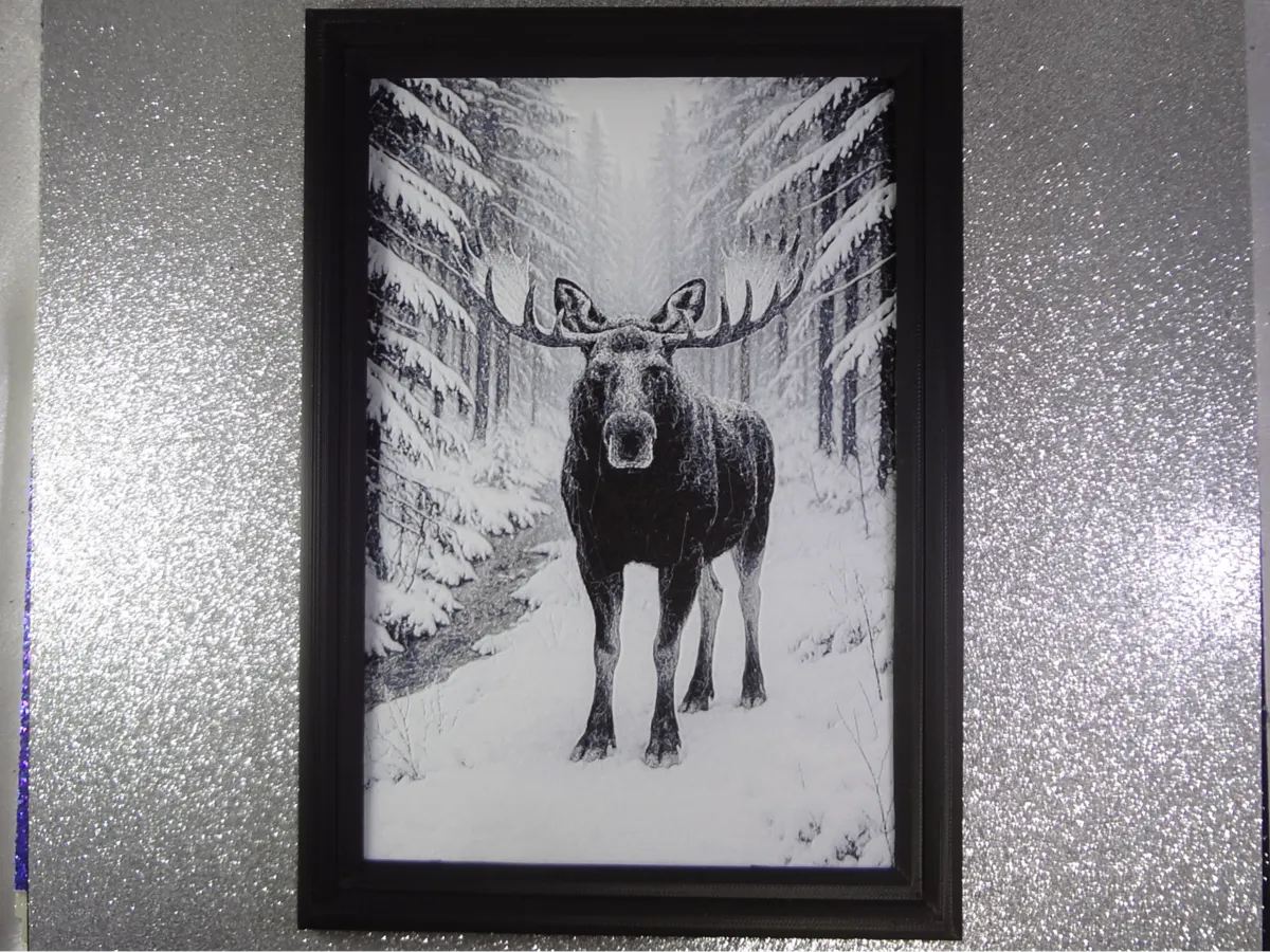 Winter Woodland Creatures Bull Moose! 11 14 16 21 - Free 3D Print Model ...