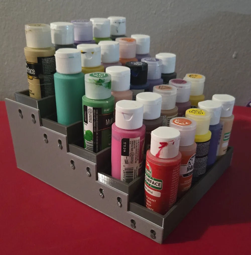 Paint Holder / Paint Storage / Acrylic Paint Rack by GiZmOGadgets ...