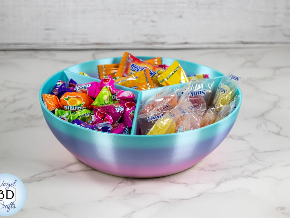 Simple 3 Section Candy Bowl by Vogel3DCrafts MakerWorld: Download Free ...