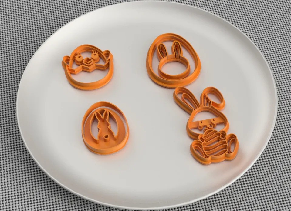 Easter set cookie cutters by MiX&BitS - MakerWorld