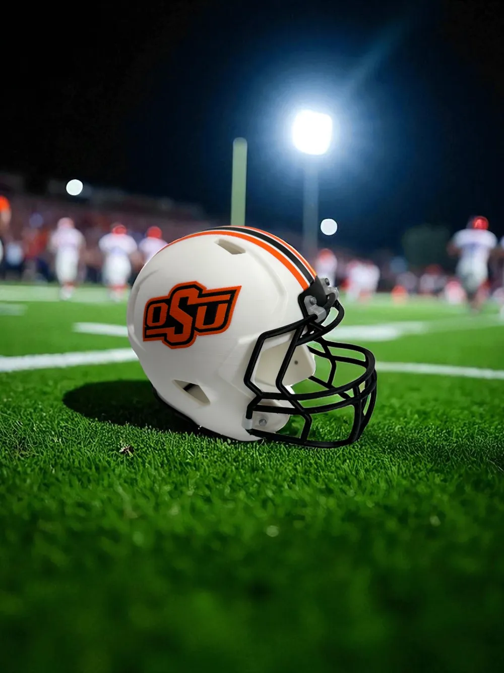 Oklahoma OSU Cowboys Football Helmet - Free 3D Print Model - MakerWorld