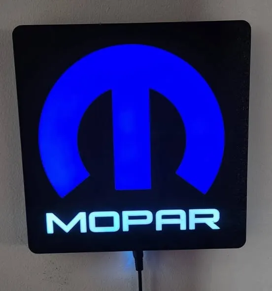 MOPAR Lightbox by Eric's 3D PrintingMakerWorld: Download Free 3D Models