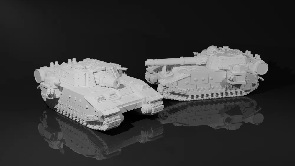 Warhammer Shadowsword & Stormsword Tanks by Waffles - MakerWorld