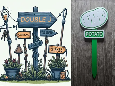 Garden Trellis Stake by Frosty Eldin - MakerWorld