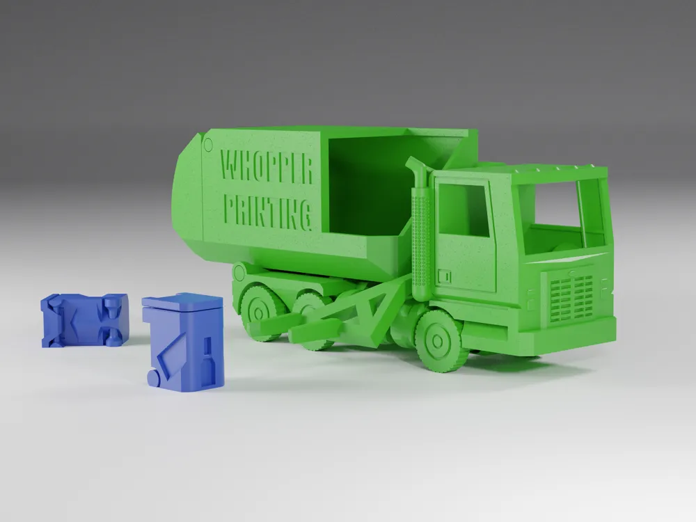Functional Print-In-Place Garbage Truck - Free 3D Print Model - MakerWorld