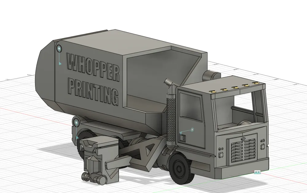 功能性原地打印垃圾车 来自 Whopper Printing MakerWorld：免费下载 3D 模型