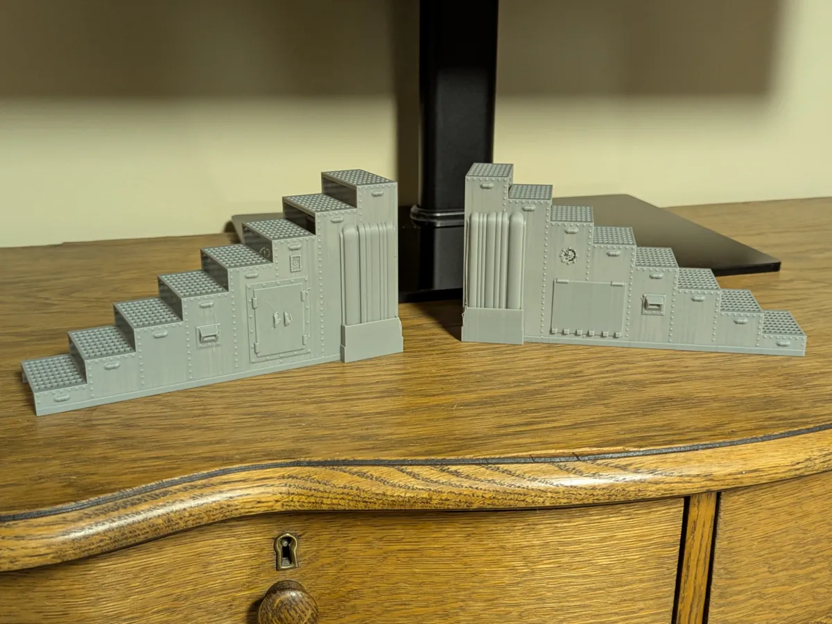 Stairs 1/2" steps, 4" Height - Wargame, DnD, 40k - Free 3D Print Model ...