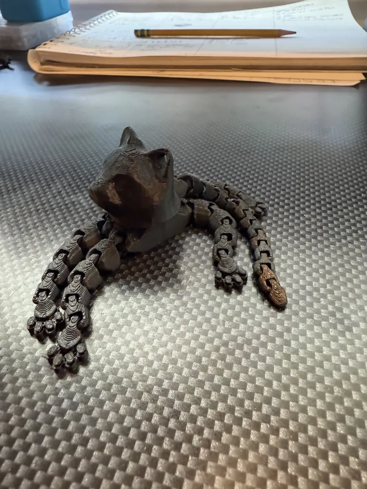 Fidget Flexi Cat - Free 3D Print Model - MakerWorld