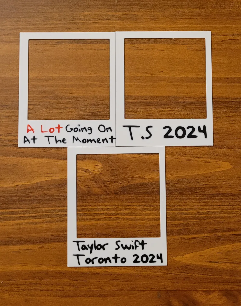 4 Taylor Swift Polaroid Frames by ElegantReader417 - MakerWorld