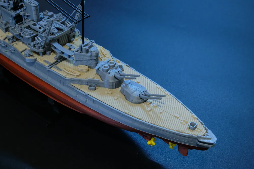 Battleship HMS Warspite - Free 3D Print Model - MakerWorld
