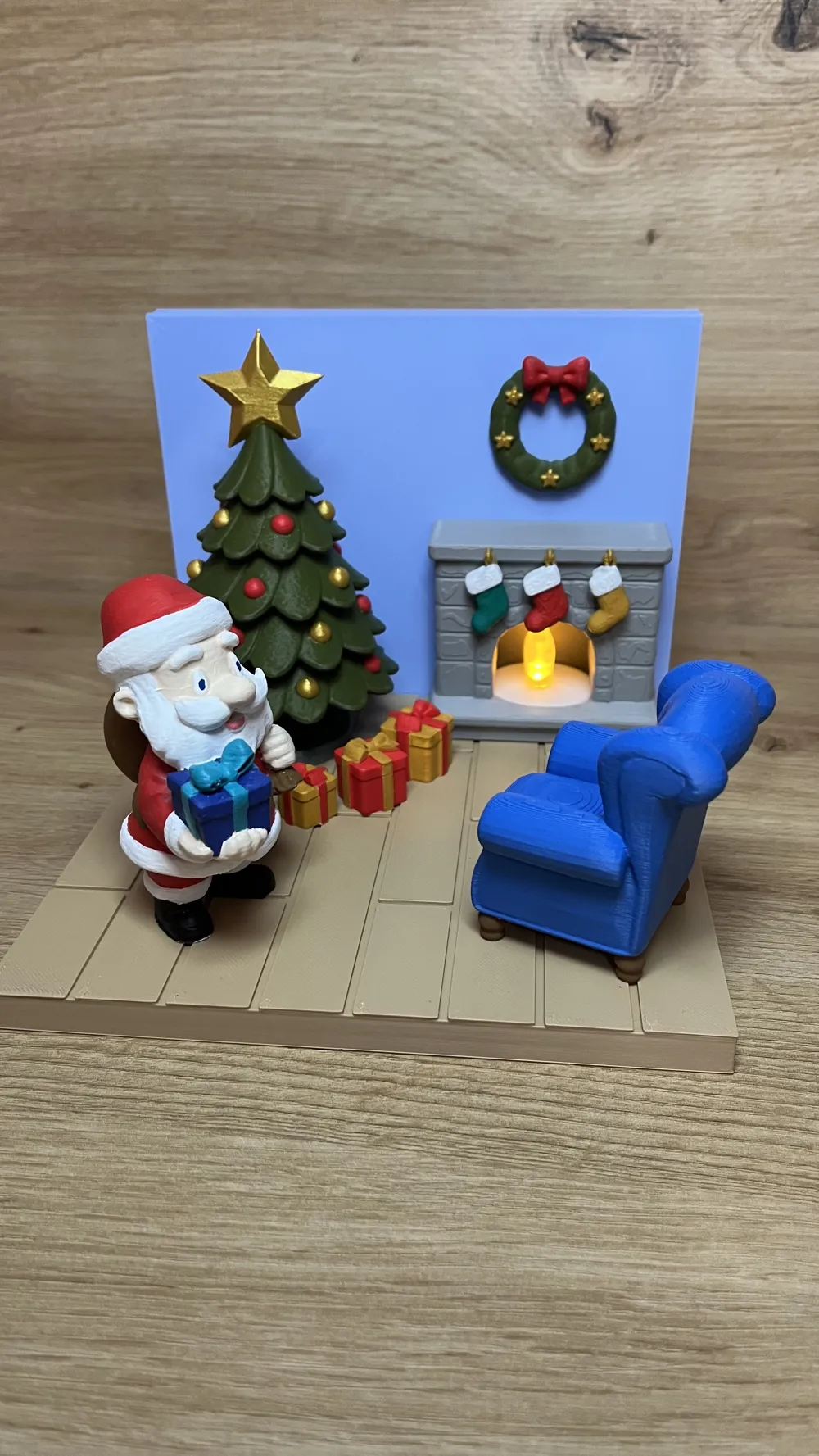 Santa in the Living Room - Free 3D Print Model - MakerWorld