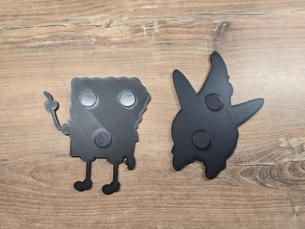SpongeBob and Patrick Star Fridge Magnets by Neggan - MakerWorld
