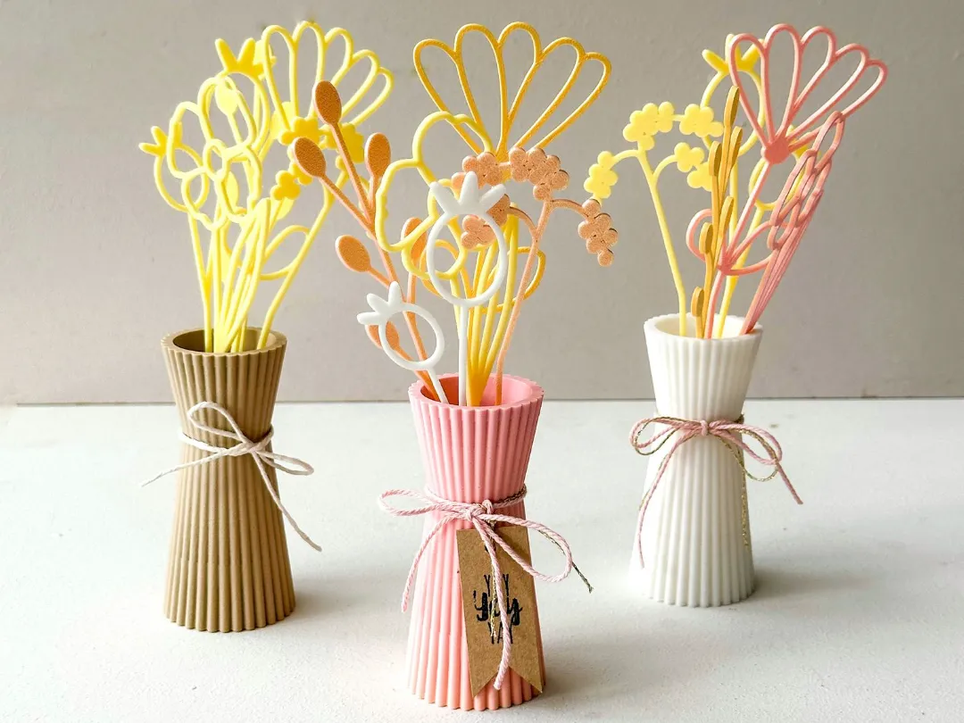 BloomPods - Mini Flower Vase - Base & Flowers - Free 3D Print Model ...