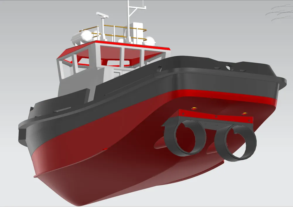 Paint-free version tugboat, no multi-color printing required - Free 3D ...