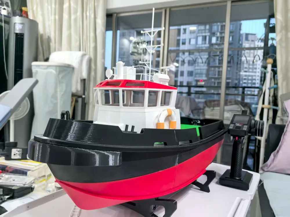 Paint-free version tugboat, no multi-color printing required - Free 3D ...