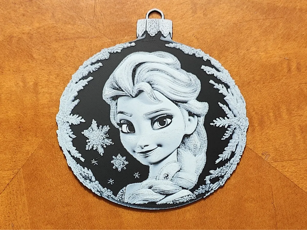 Elsa Frozen Christmas Tree Decoration - Free 3D Print Model - MakerWorld