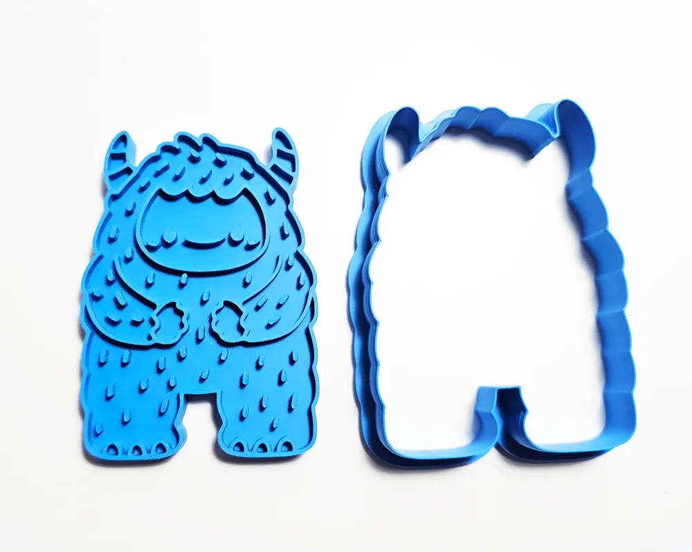 Yeti Cookie Cutter / Stamp - Free 3D Print Model - MakerWorld