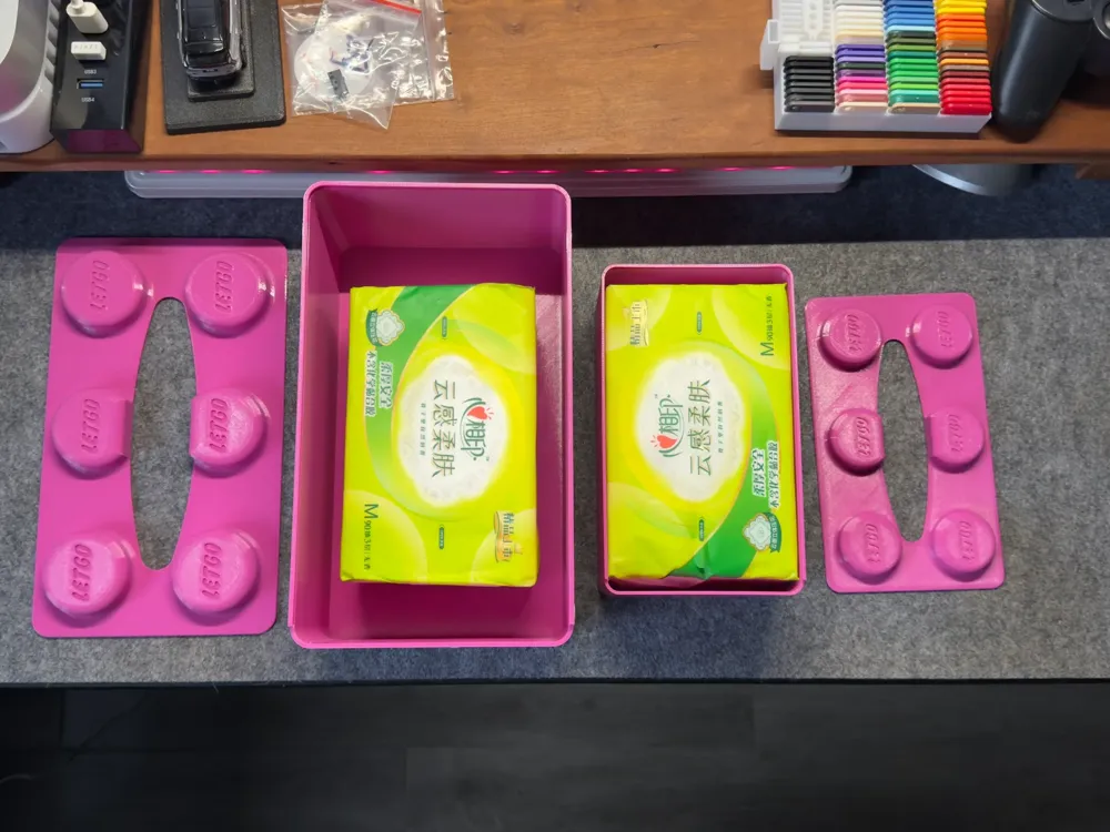 Enhanced Lego Tissue Box Remixed by 麦子 MakerWorld: Download Free 3D Models