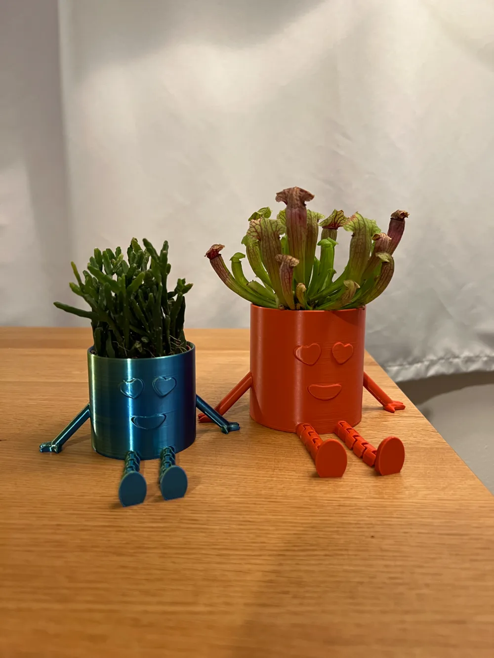 Articulated Planter Buddy - Flower Pot In Love - Free 3D Print Model ...