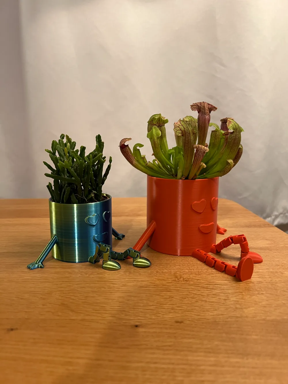 Articulated Planter Buddy - Flower Pot In Love by fifindr - MakerWorld