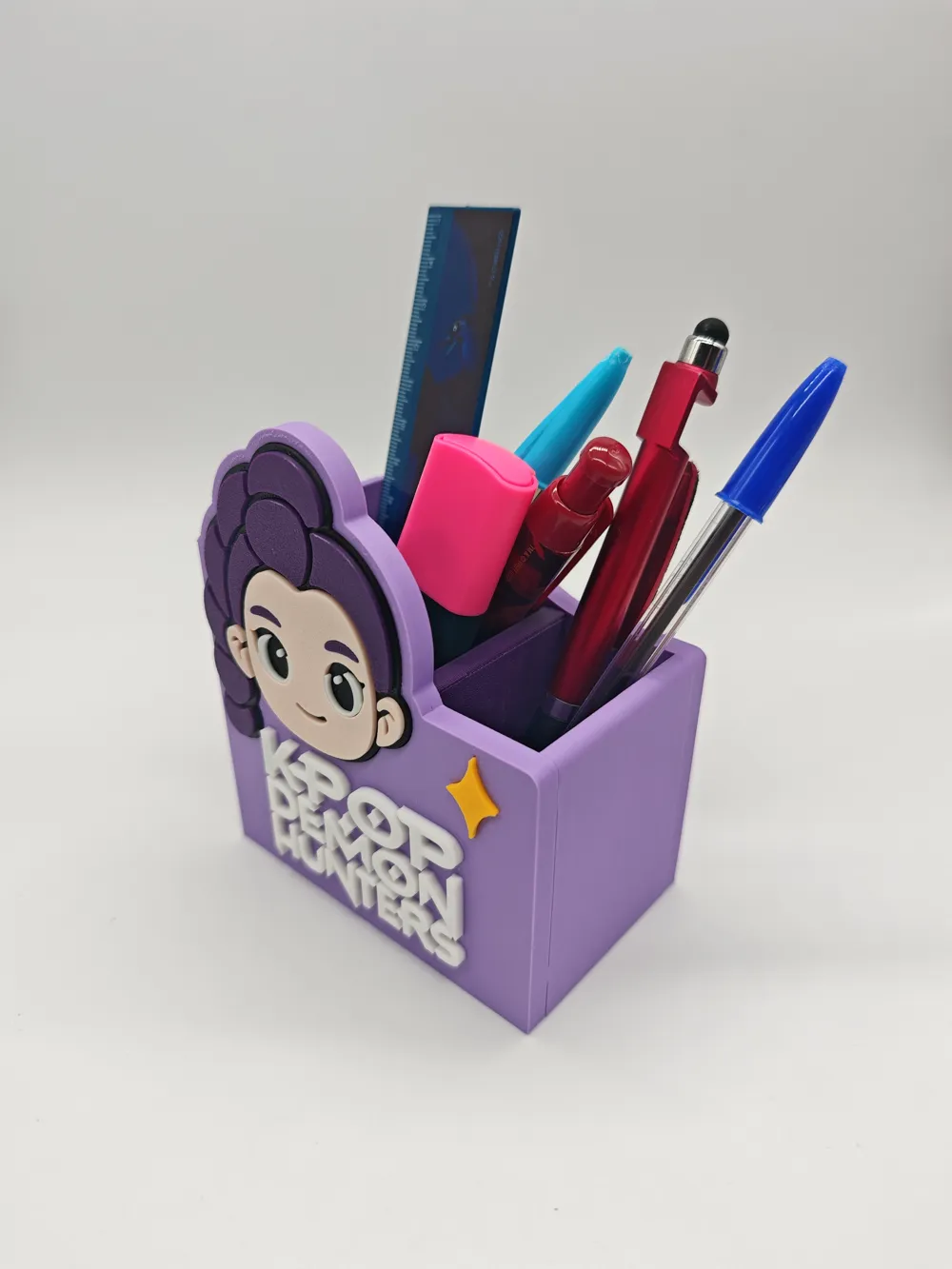 KPOP Demon Hunters Rumi Pen Holder (NO AMS/AMS) - Free 3D Print Model ...