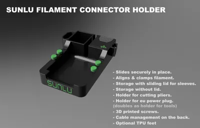 Sunlu Filament Connector by jcnichol02 - MakerWorld