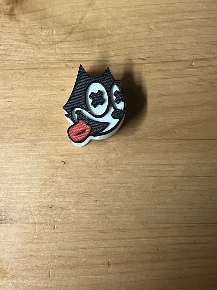 Felix the cat Stanley straw topper by Morganja MakerWorld: Download ...