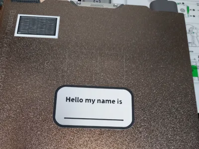 classic name tag for meetings - Free 3D Print Model - MakerWorld