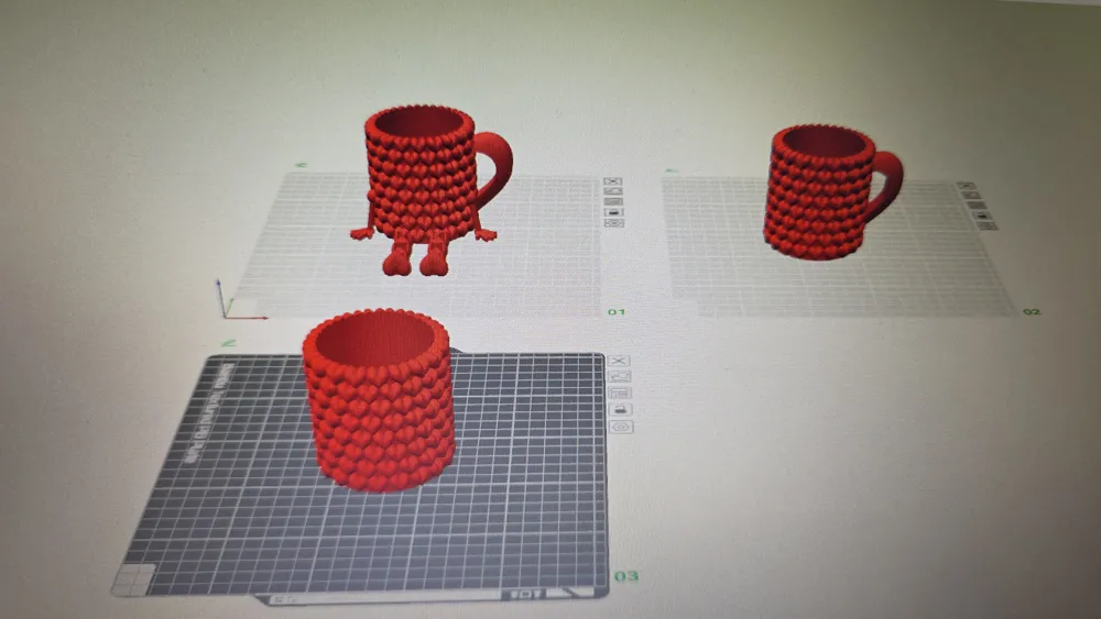 Heart Mug, cup with articulated legs, regular - Free 3D Print Model ...