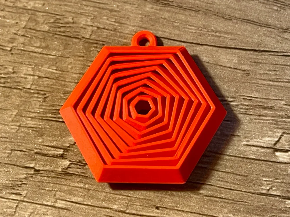 Hexagons Key Chain Fidget by Colorado Science MakerWorld: Download Free ...