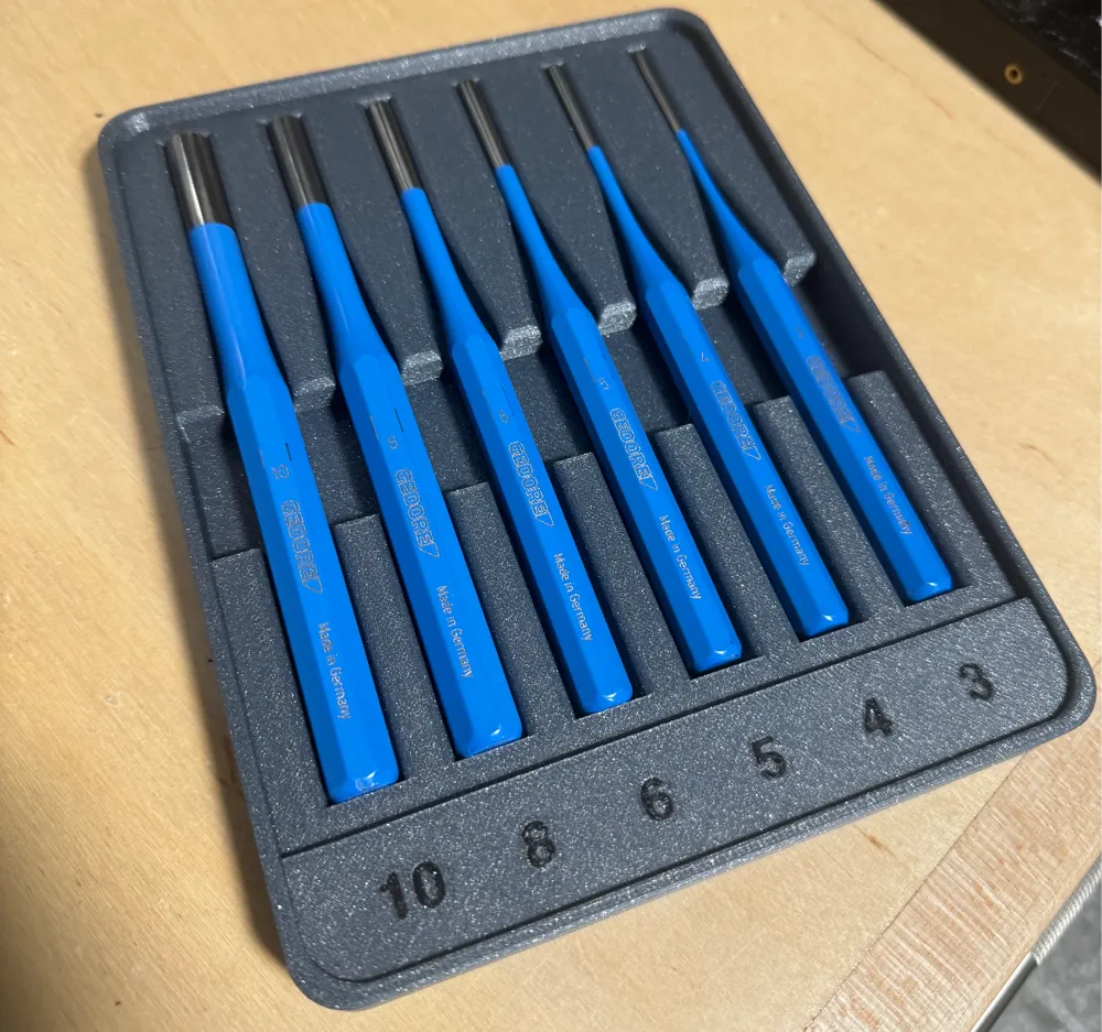 Gedore Pin Punch Set Holder by skandocious - MakerWorld