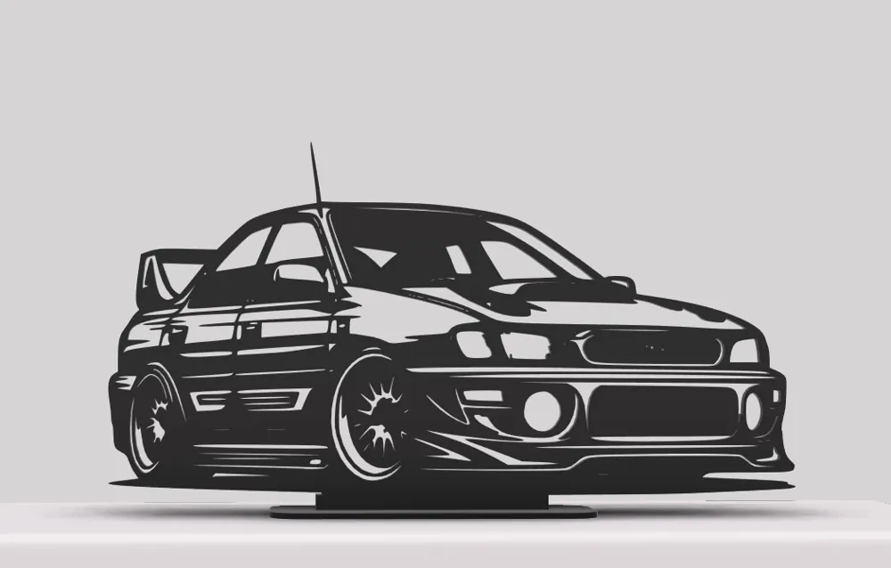 Subaru Impreza STi 1999 Silhouette by printopolis MakerWorld: Download ...