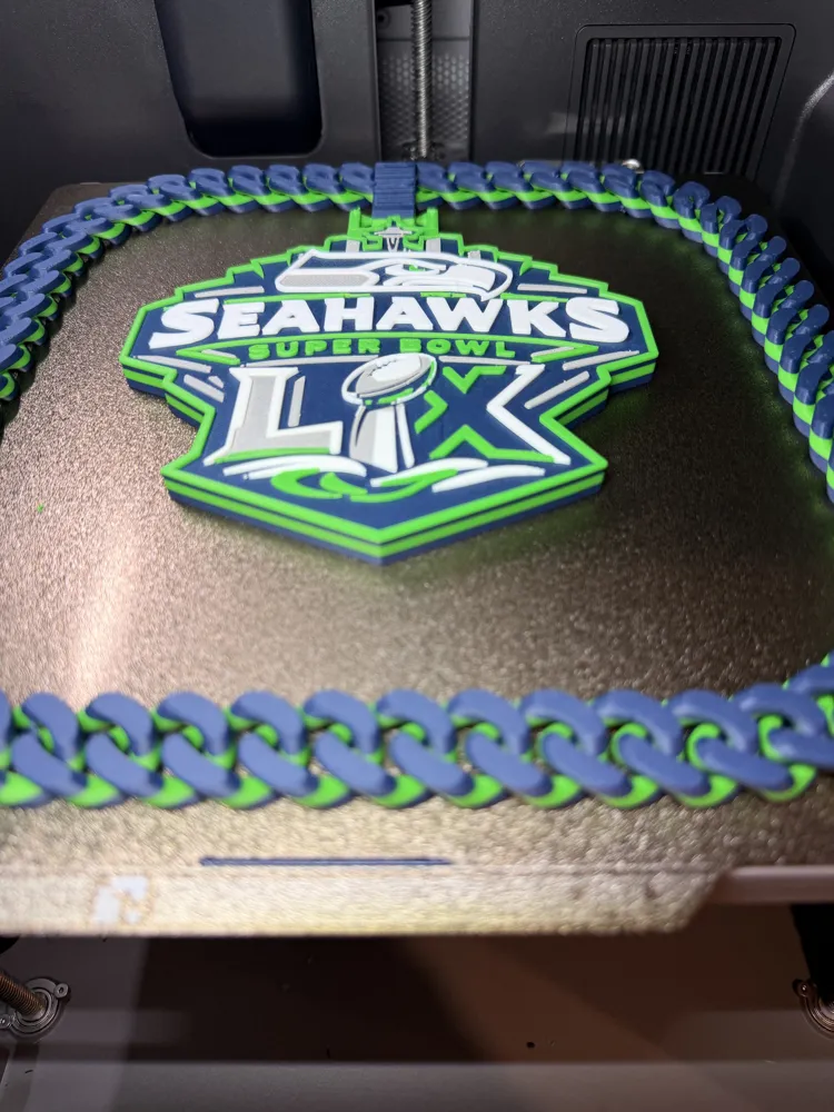 Seattle Seahawks Super Bowl LX Chain - Free 3D Print Model - MakerWorld