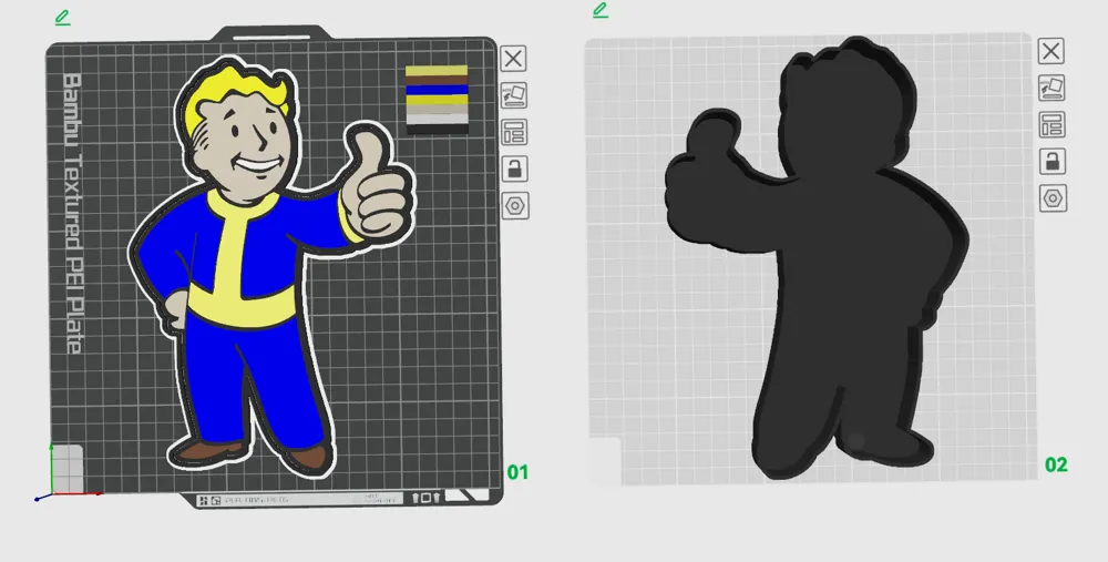 Vault boy led light box(Ams Ready) by Nostalgicprints - MakerWorld
