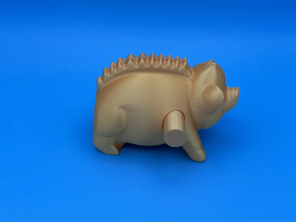 Pig Guiro Instrument - Free 3D Print Model - MakerWorld