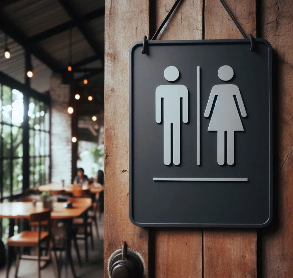 Toilet Door Sign by Deltaprints - MakerWorld